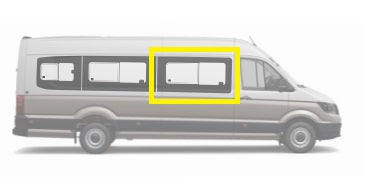 Crafter 2017 onwards MWB & LWB - FRONT - Sliding Window — KombiLife ...