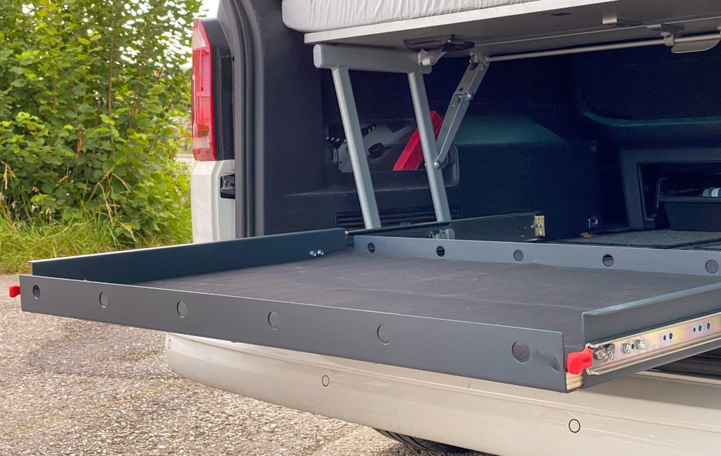 Premium rear extension Slide for VW T5 T6 T6.1 Multivan and California ...