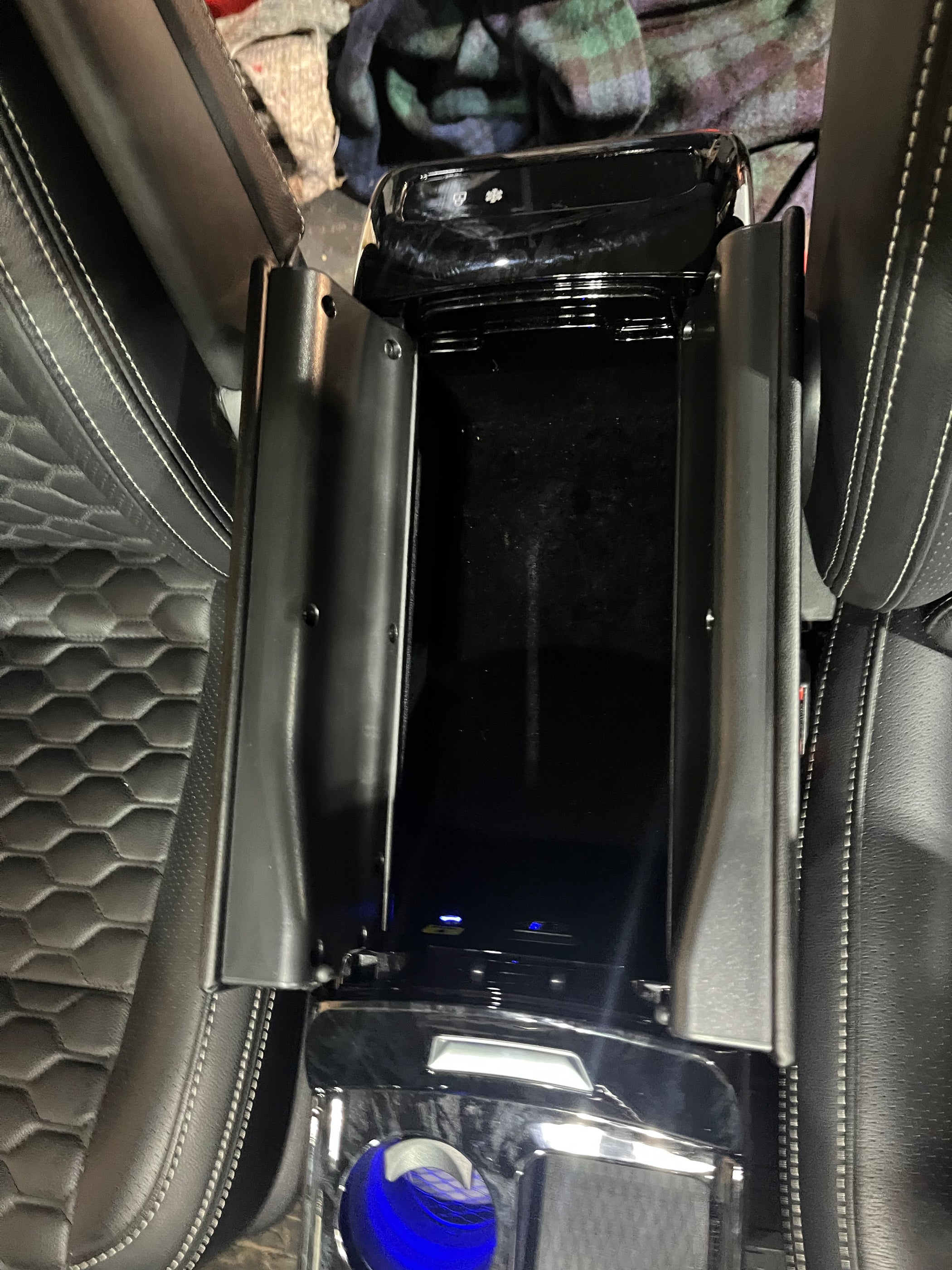 VW Transporter T5 – T6.1 Centre Console Armrest with Storage With Frid ...