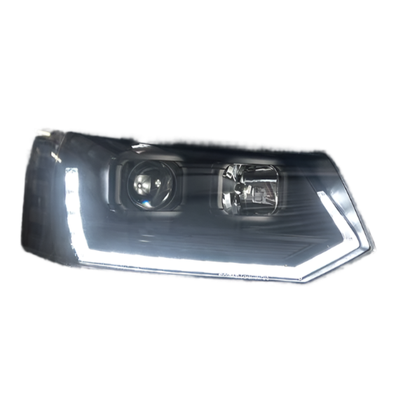 VW T5.1 LED DRL V3 Headlights with Sequential Indicators (includes bul ...