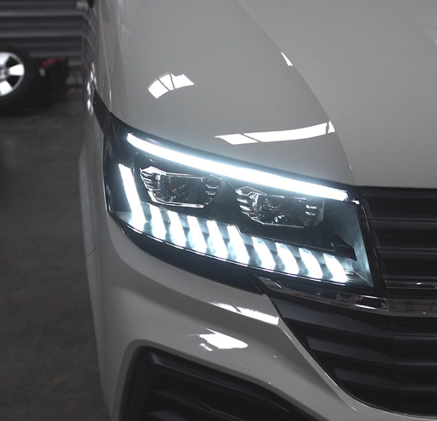 VW T6.1 FULL LED Headlights with Audi style Dynamic Indicator and DRL ...