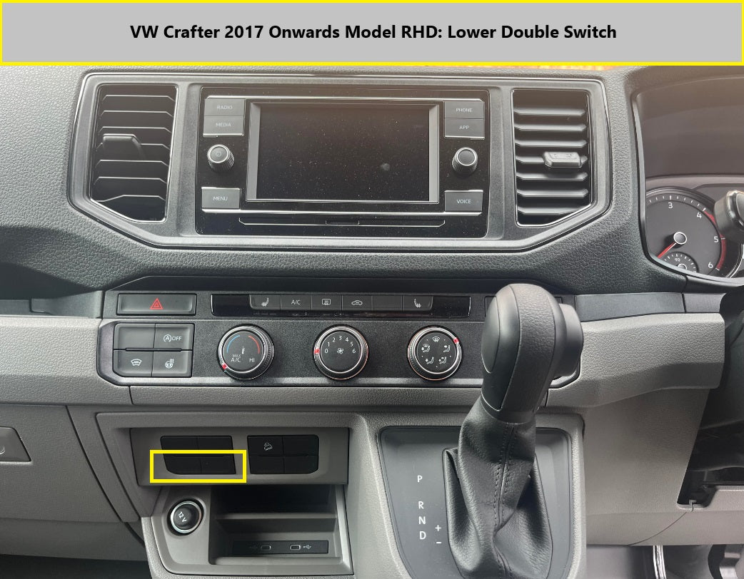 VW Crafter 2017 onwards Lower Double Switch — KombiLife Australia