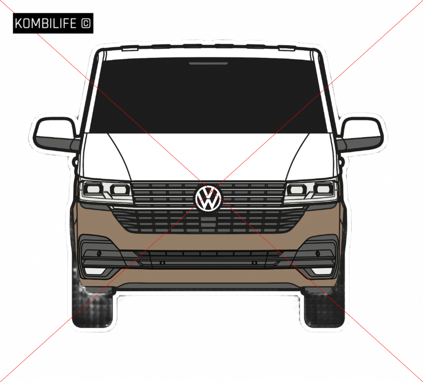 VW T6.1 California Window & Bumper Sticker — KombiLife Australia