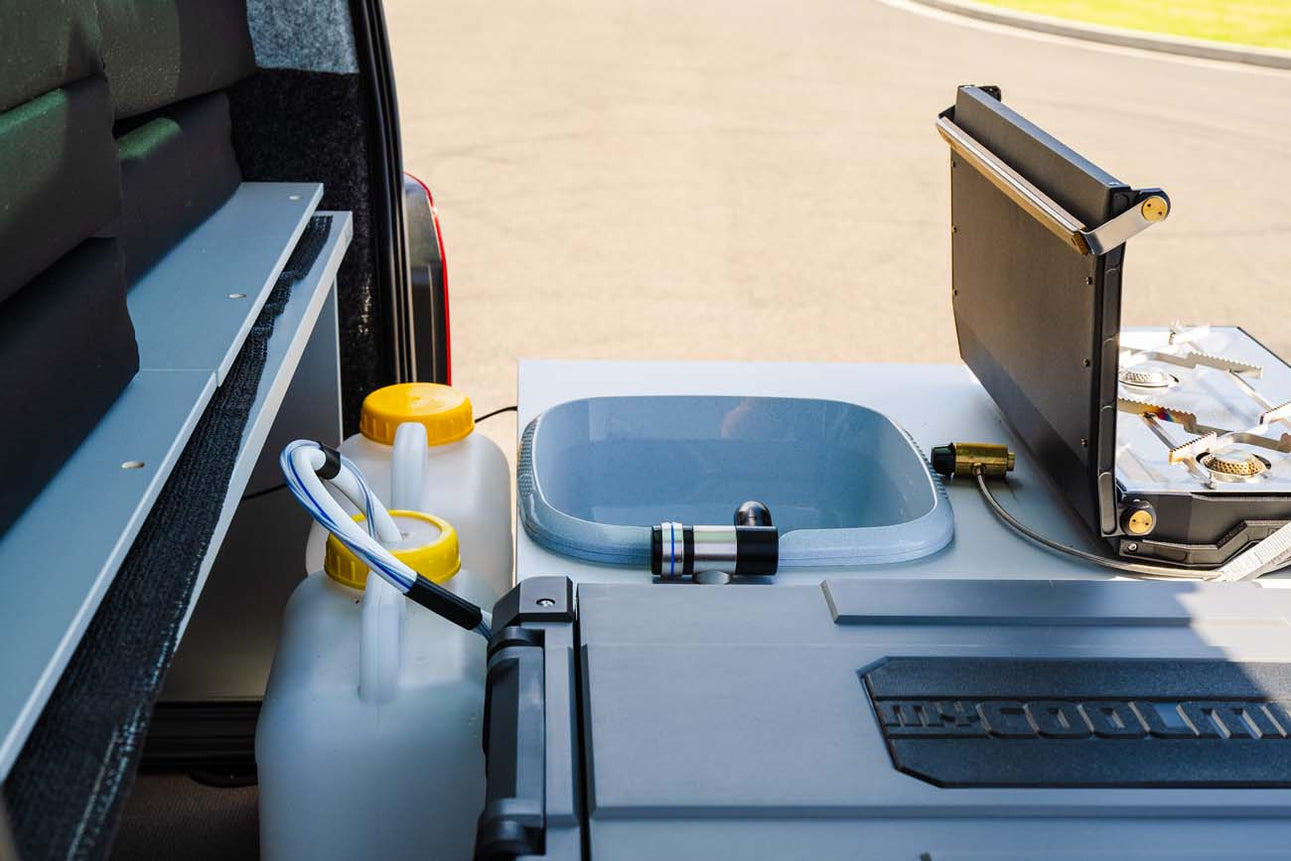 RIVA - VanEssa Tailgate Slide Kitchen — KombiLife Australia