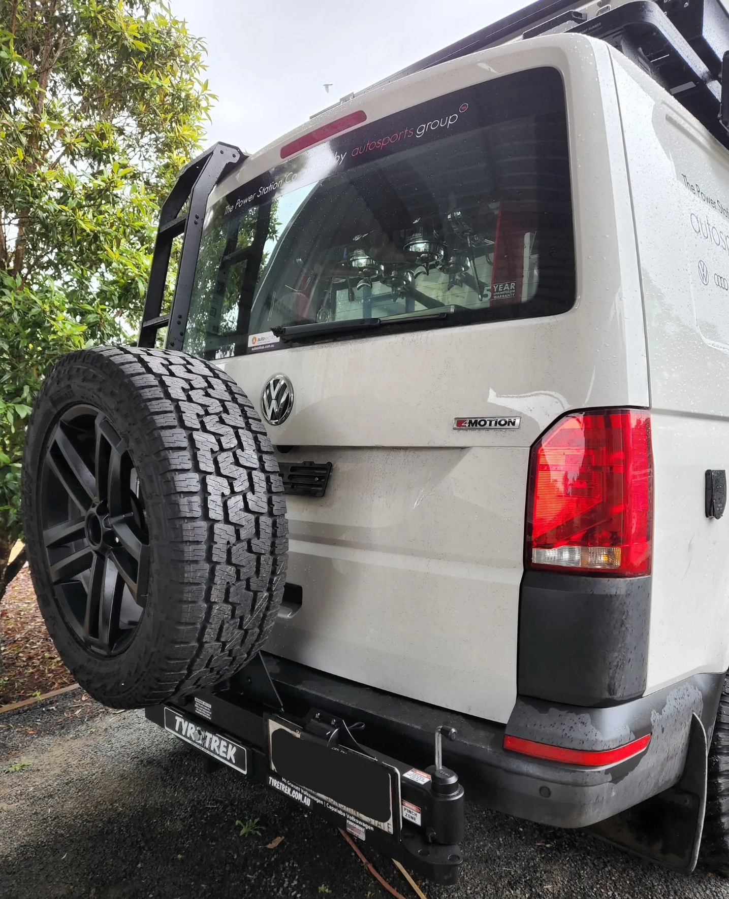 Tyre Trek Swing Away Wheel Carrier — KombiLife Australia