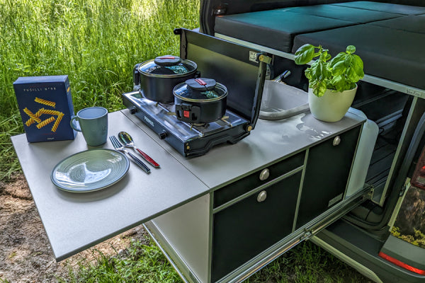 RIVA - VanEssa Tailgate Slide Kitchen — KombiLife Australia