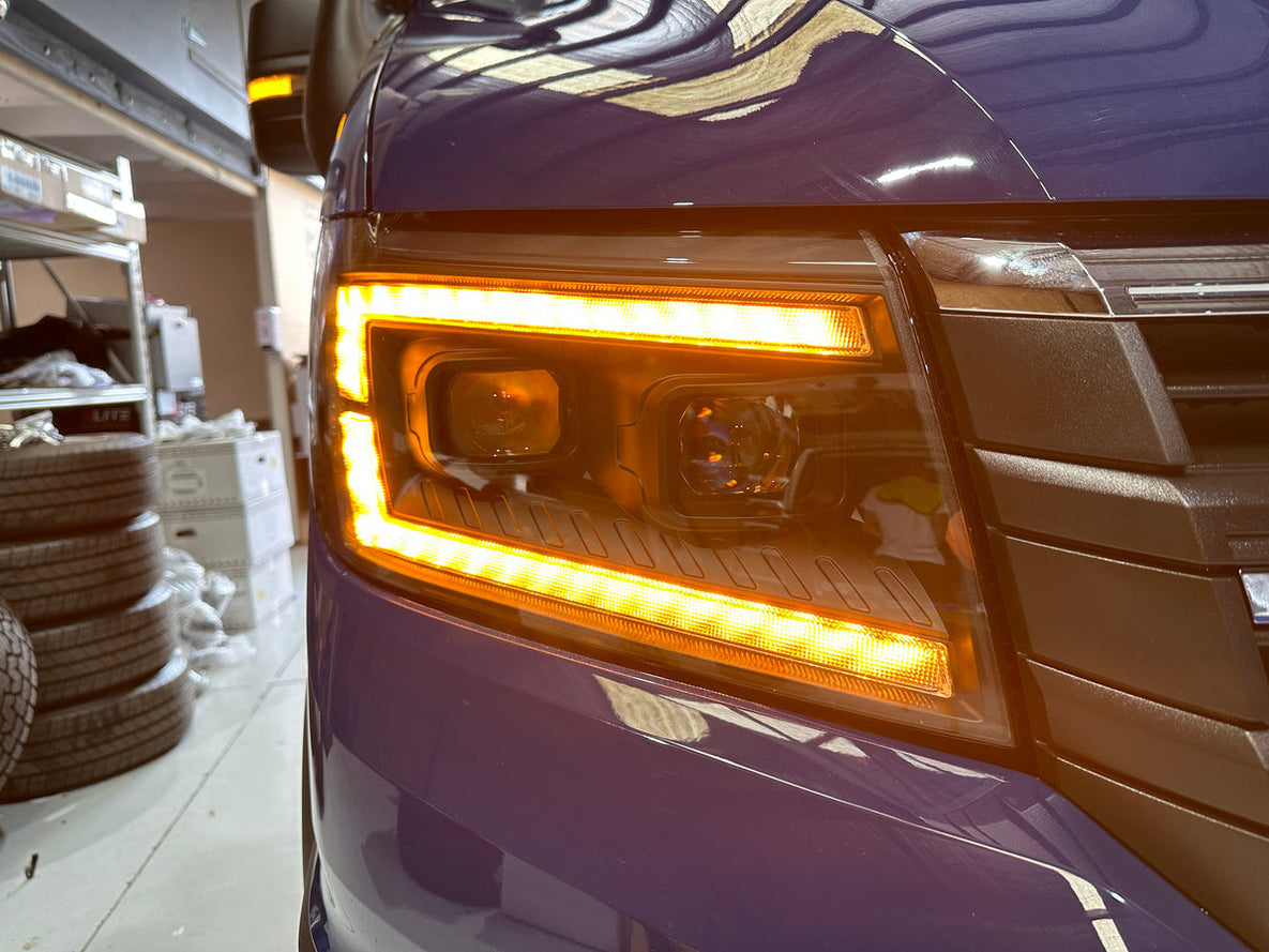 VW Crafter LED DRL Headlights with Sequential Indicators (includes LED ...