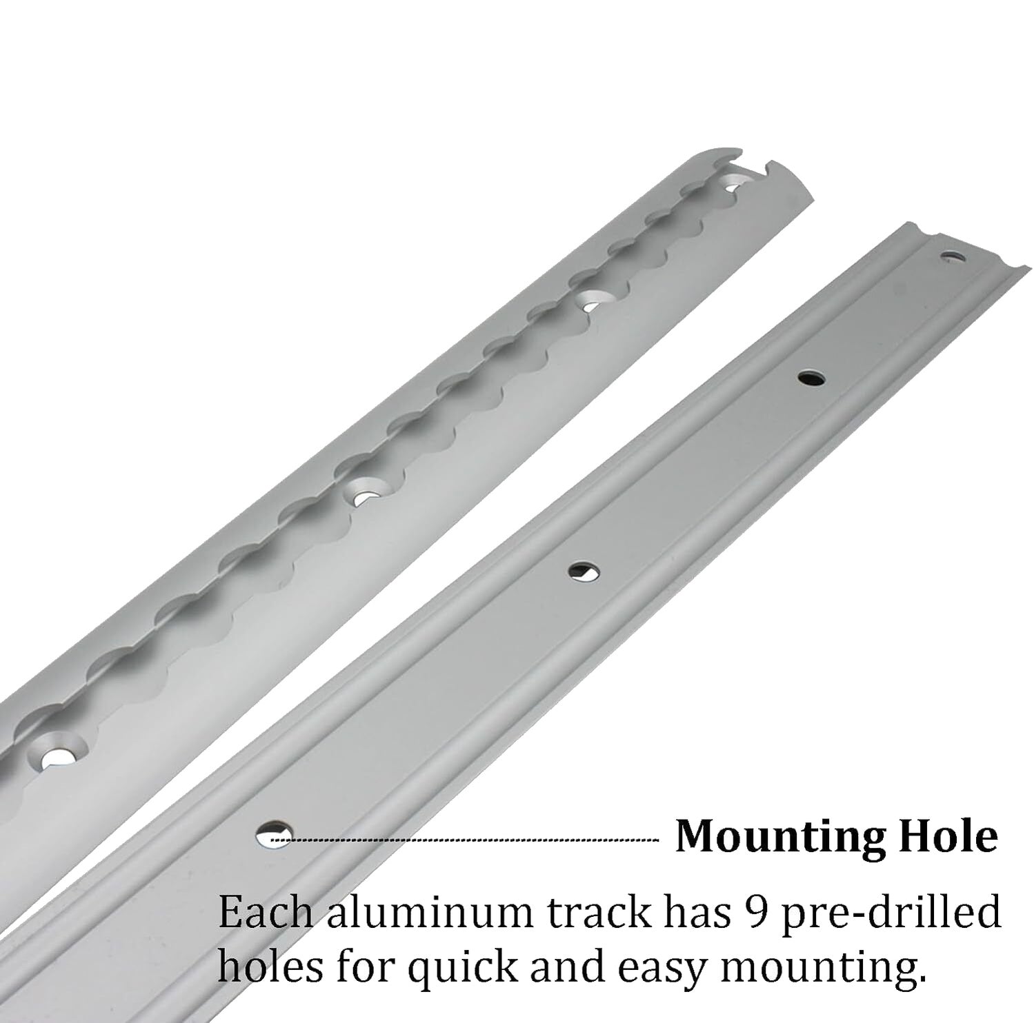Airline Track Securing Rail / Anchor Track - Aluminium - Rounded - 1M ...