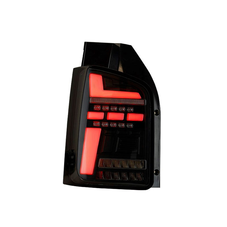 VW T6 – Rear Lights – Sequential Indicator – LED – Barn Door – Black S ...