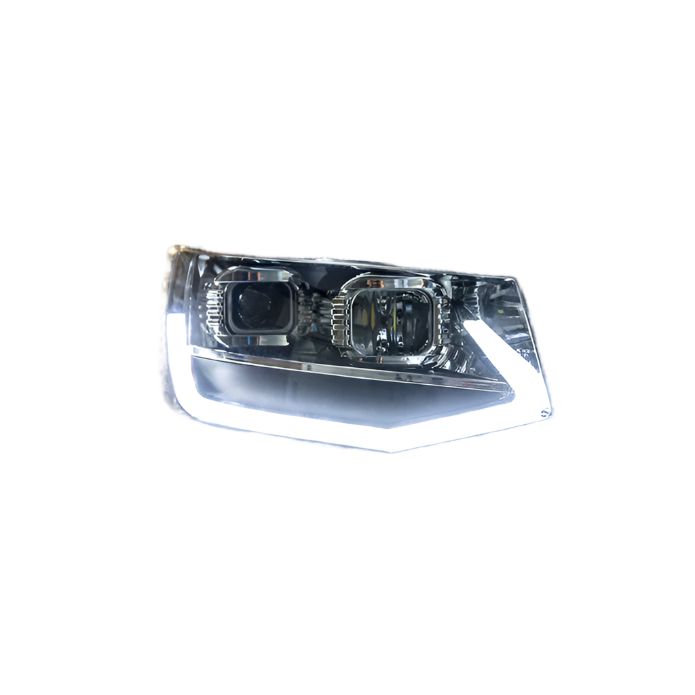 VW T6 LED DRL V3 Headlights with Sequential Indicators (includes bulbs ...