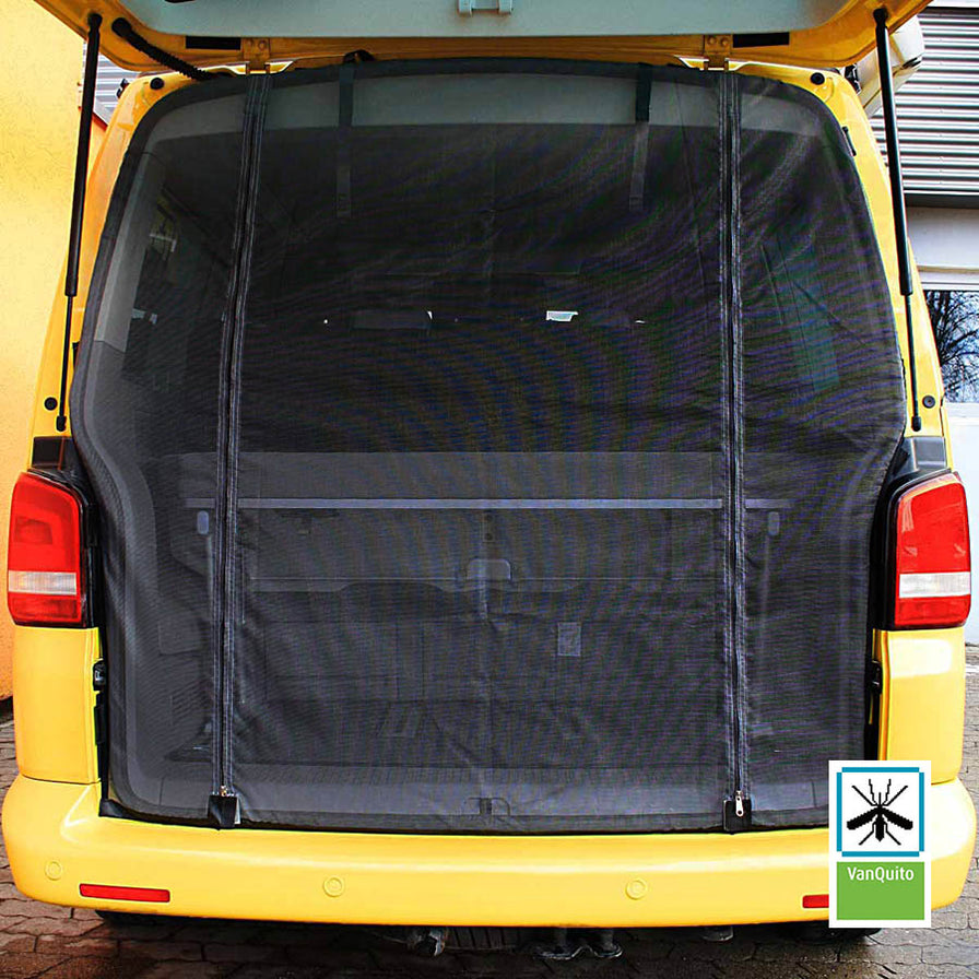 VanQuito Mosquito Net for VW T5/T6/T6.1 with Zip for Rear Door / tailg ...