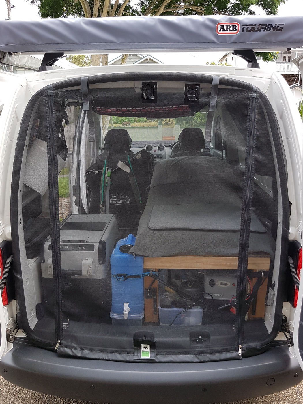 Mosquito Net VW Caddy REAR from 2010-2020 with Integrated Zippers ...