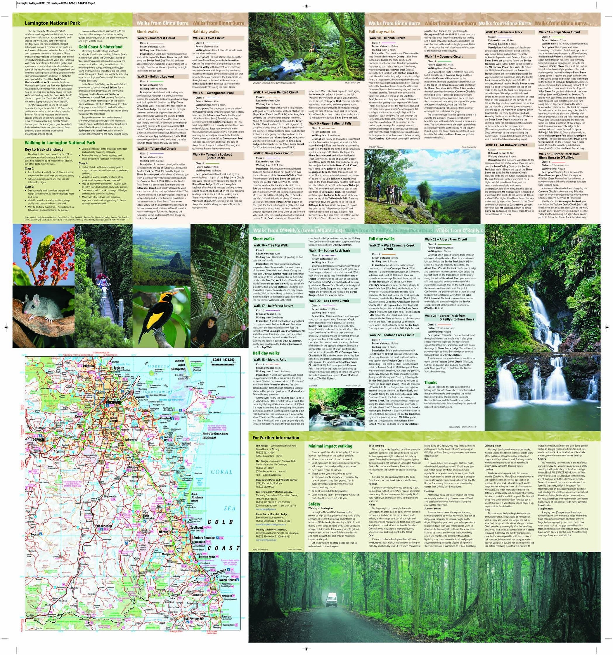 Hema Maps Lamington National Park Map — KombiLife Australia