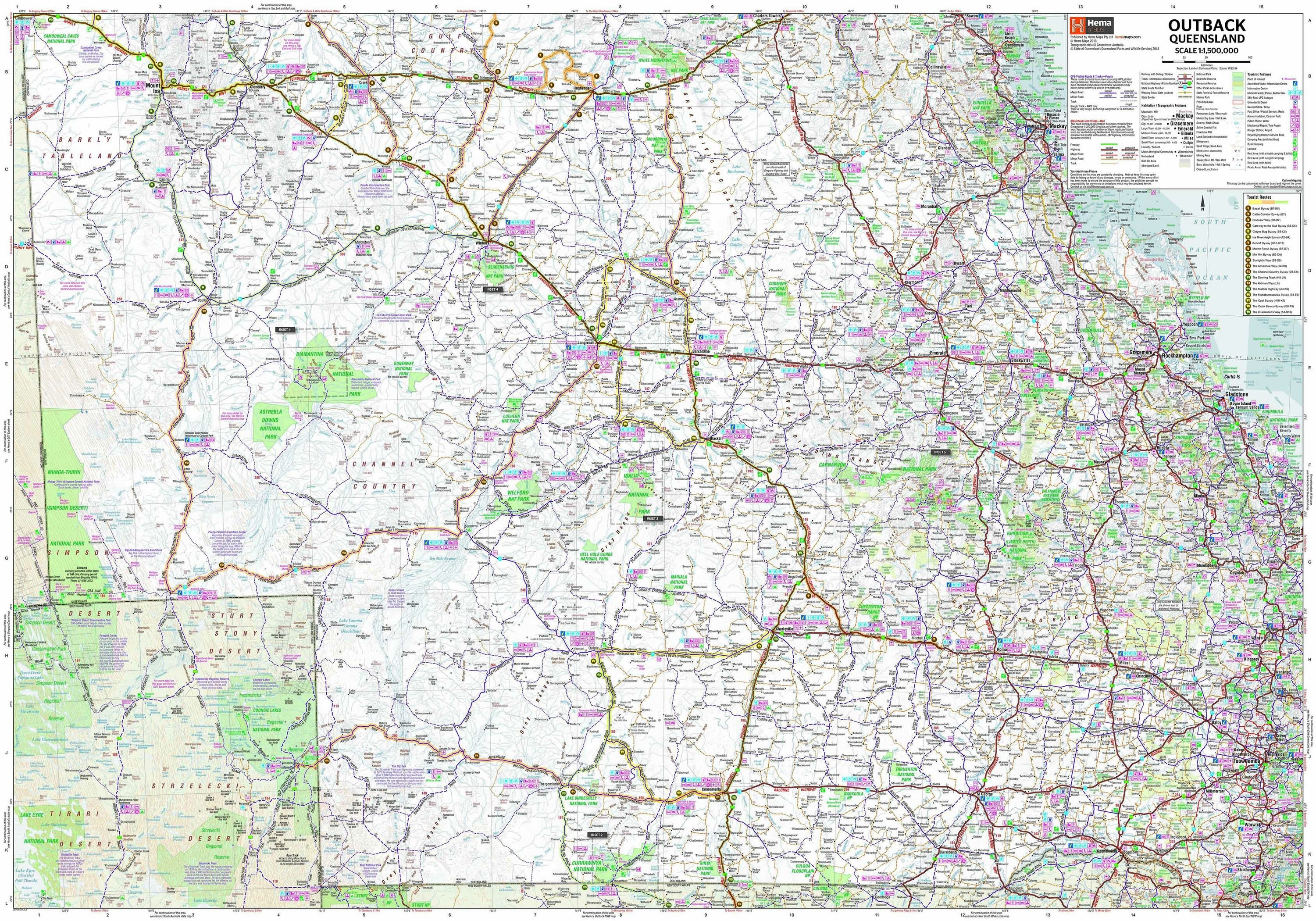 Hema Maps Outback Queensland Map — KombiLife Australia