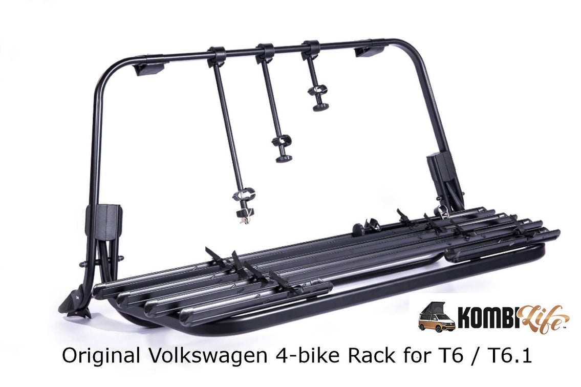 Original T6 Bike Rack from VW - 4 bikes - Genuine Volkswagen 7E0.071.1 ...
