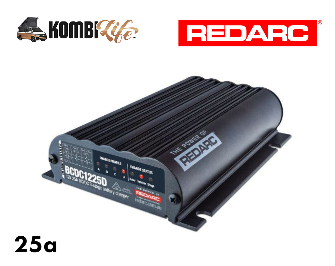 Redarc Dual Input 25A or 40A or 50A In-vehicle DC Battery Charger - Pr ...